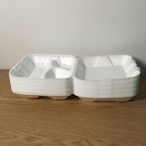 Kitchen | New Bundle Of 14 Individual Compartment Styrofoam Take Home ...